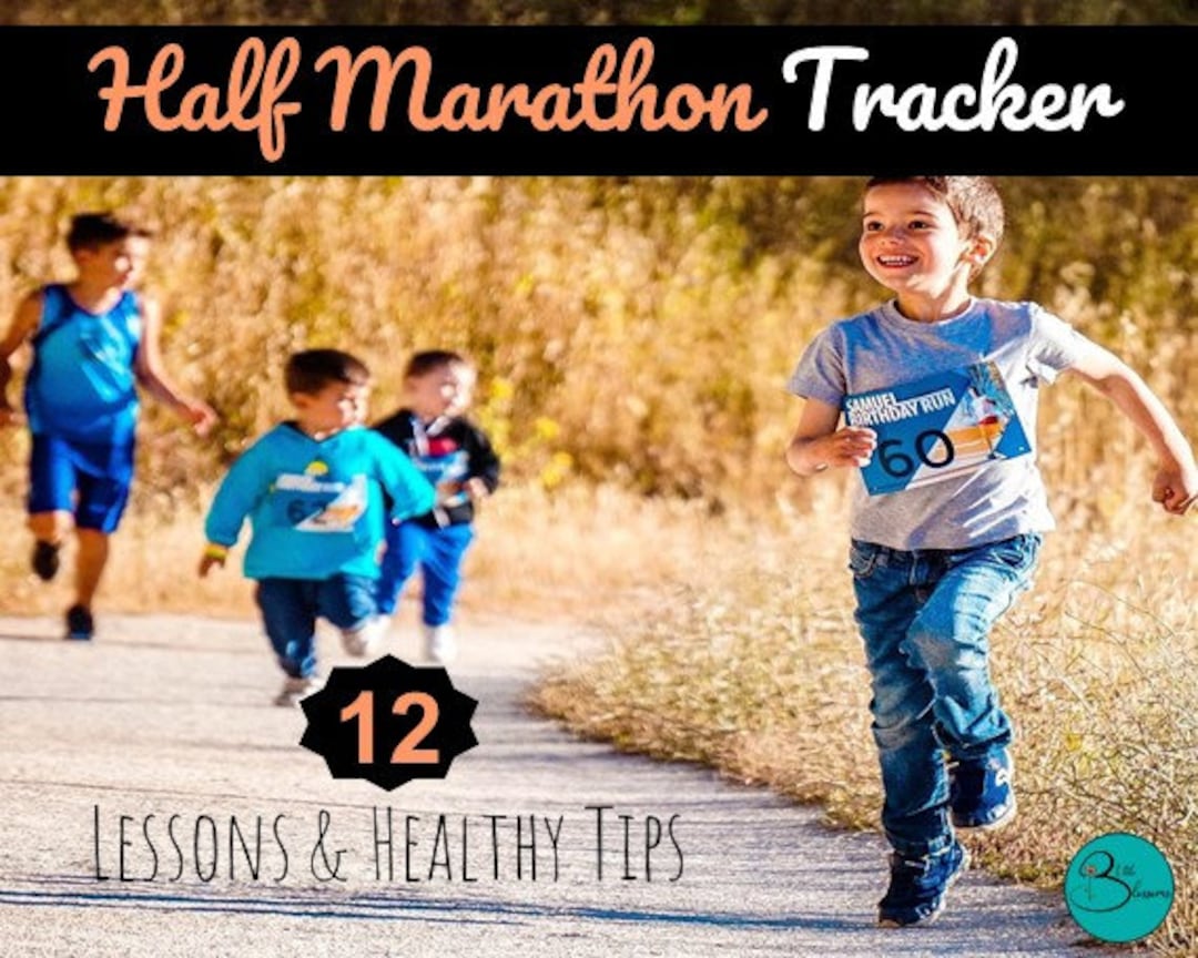 Half Marathon Mile's Log and Running Lessons **home-based Learning ...