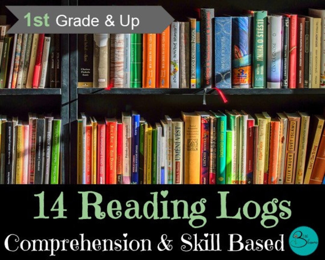 14 Reading Logs: Comprehension & Skill Based - Etsy