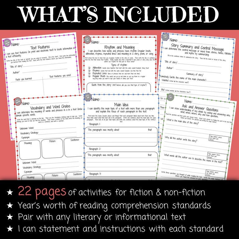 Reading Comprehension for the Year: 2nd Grade - Etsy