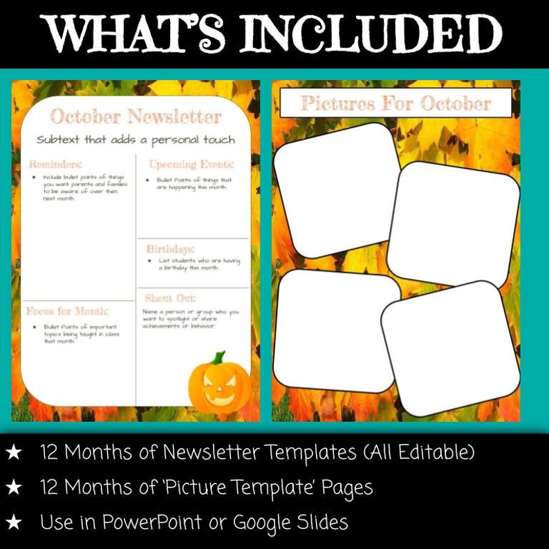 Newsletter Editable Templates - Etsy