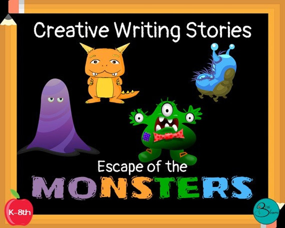 Creative Writing Prompts: Escape of the Monsters, Printable Digital ...