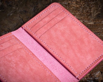Metal Card Wallet Pink Metal Wallet Pink Metal Card Case - Etsy