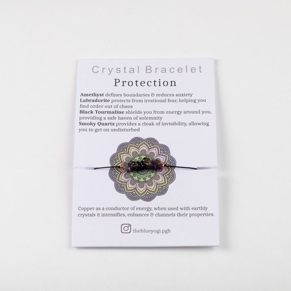 Protection Crystal Bracelet/anklet Boho Casual & Minimal - Etsy