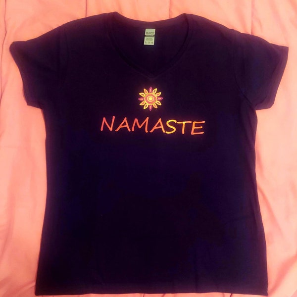 Namaste T Shirt - Etsy