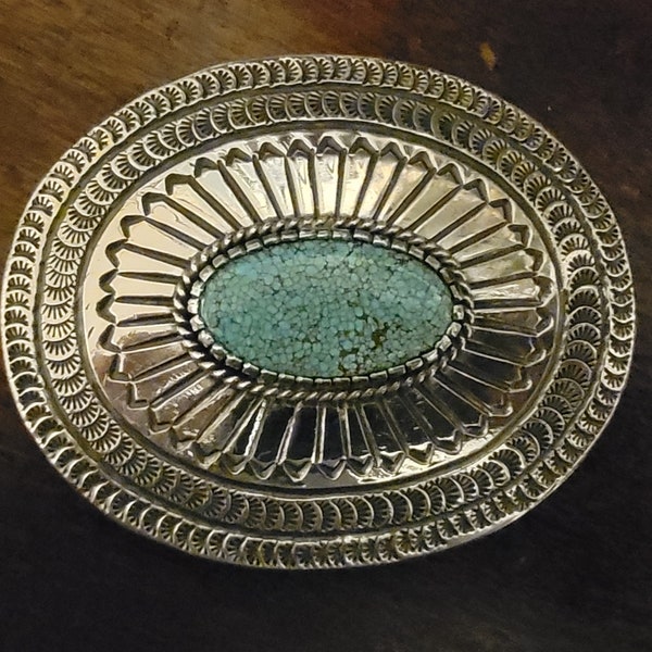 Turquoise Belt Buckle - Etsy