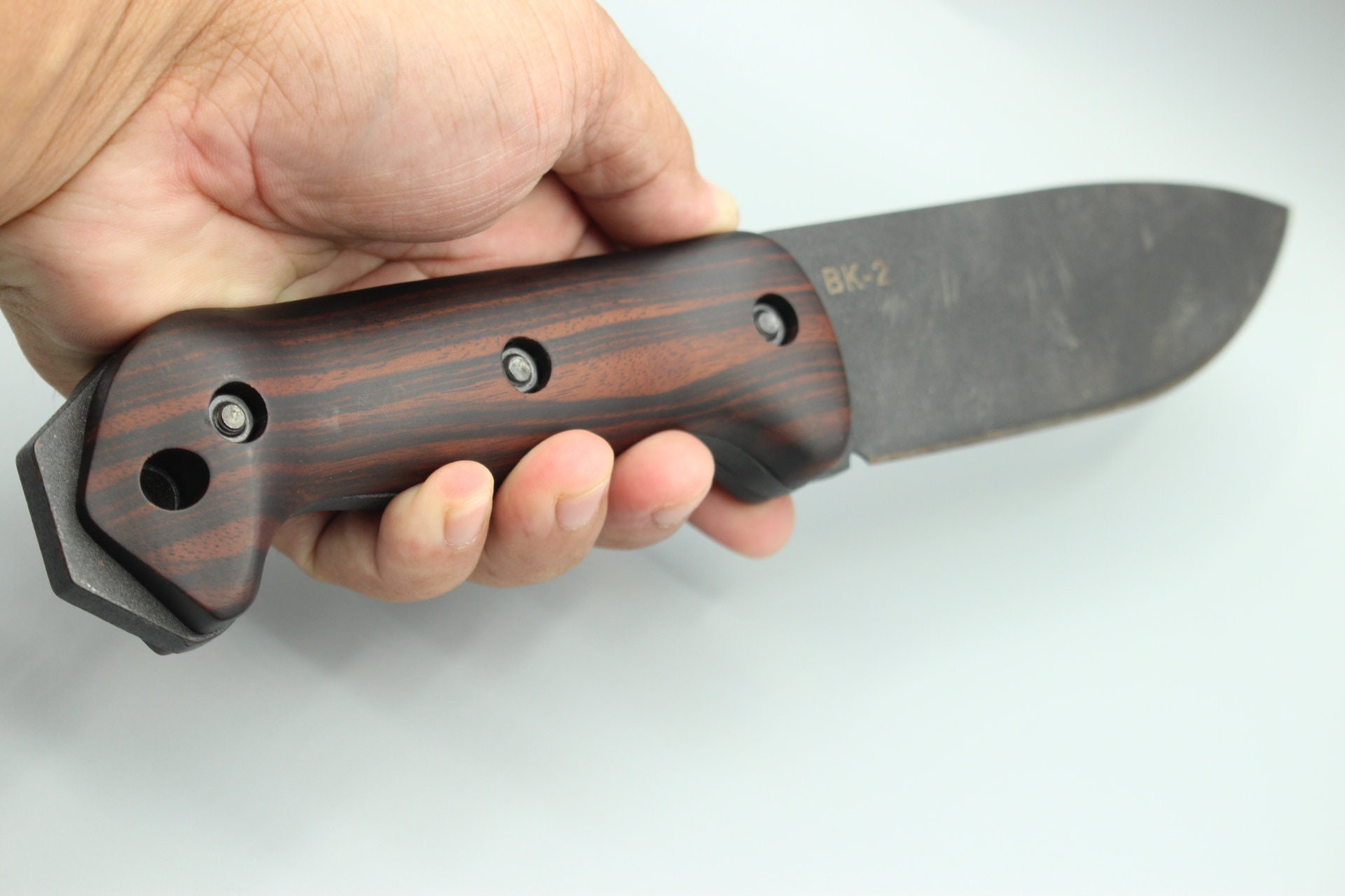 Custom Becker KA Bar Wood Scales Knife Handle for BK2-BK12 BK22 BK 32 ...