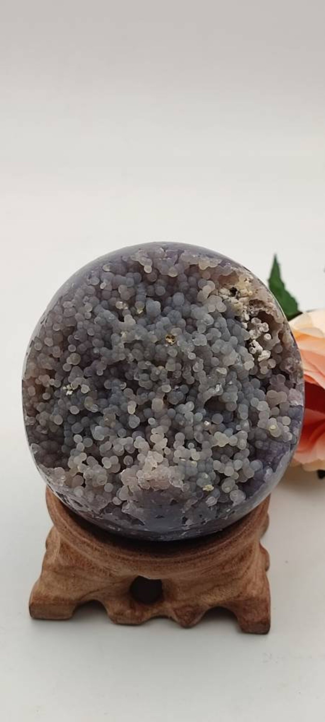 Esfera de calcedonia botroidal, agata uva, grape agate chalcedonie ...