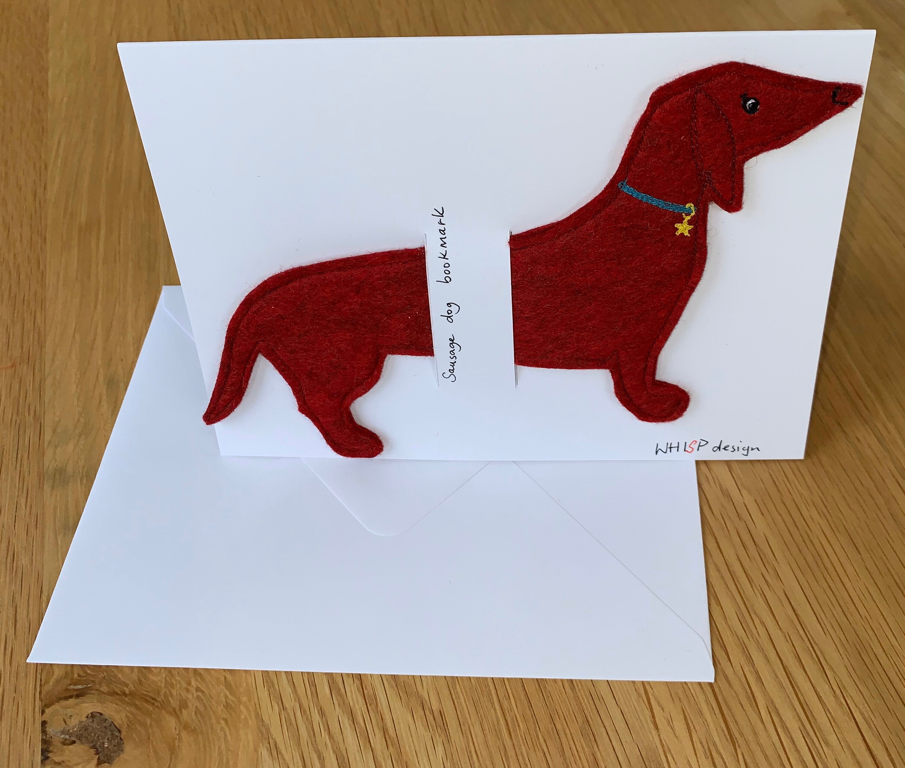 Dachshund Bookmark Sausage Dog Personalised Felt Sausage Dog | Etsy