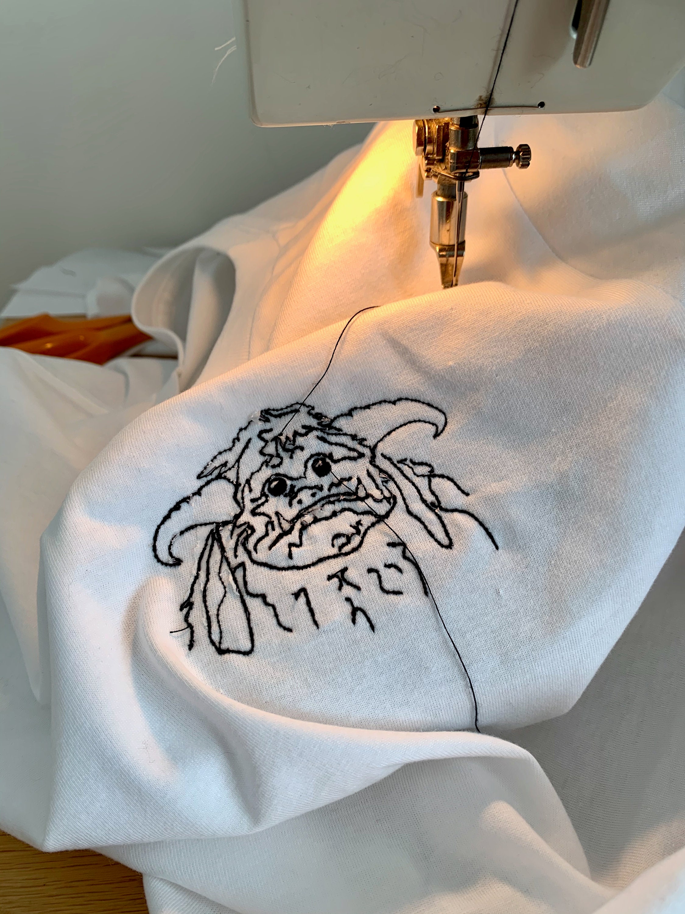 Ludo Labyrinth T-shirt Embroidered Organic Cotton Handmade | Etsy