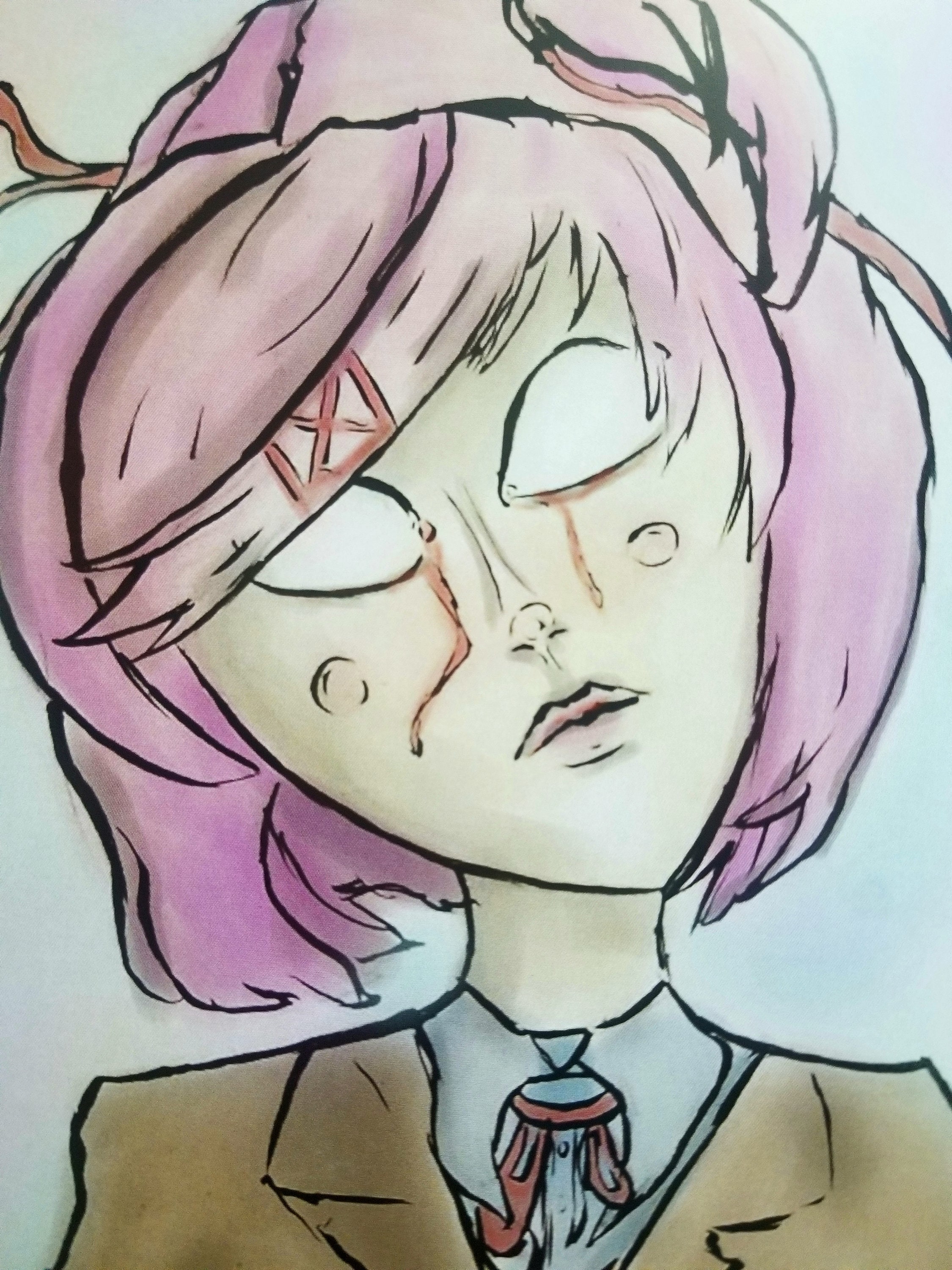 Natsuki Art Print / Doki Doki Literature Club Horror Art Print / 8 X 10 ...