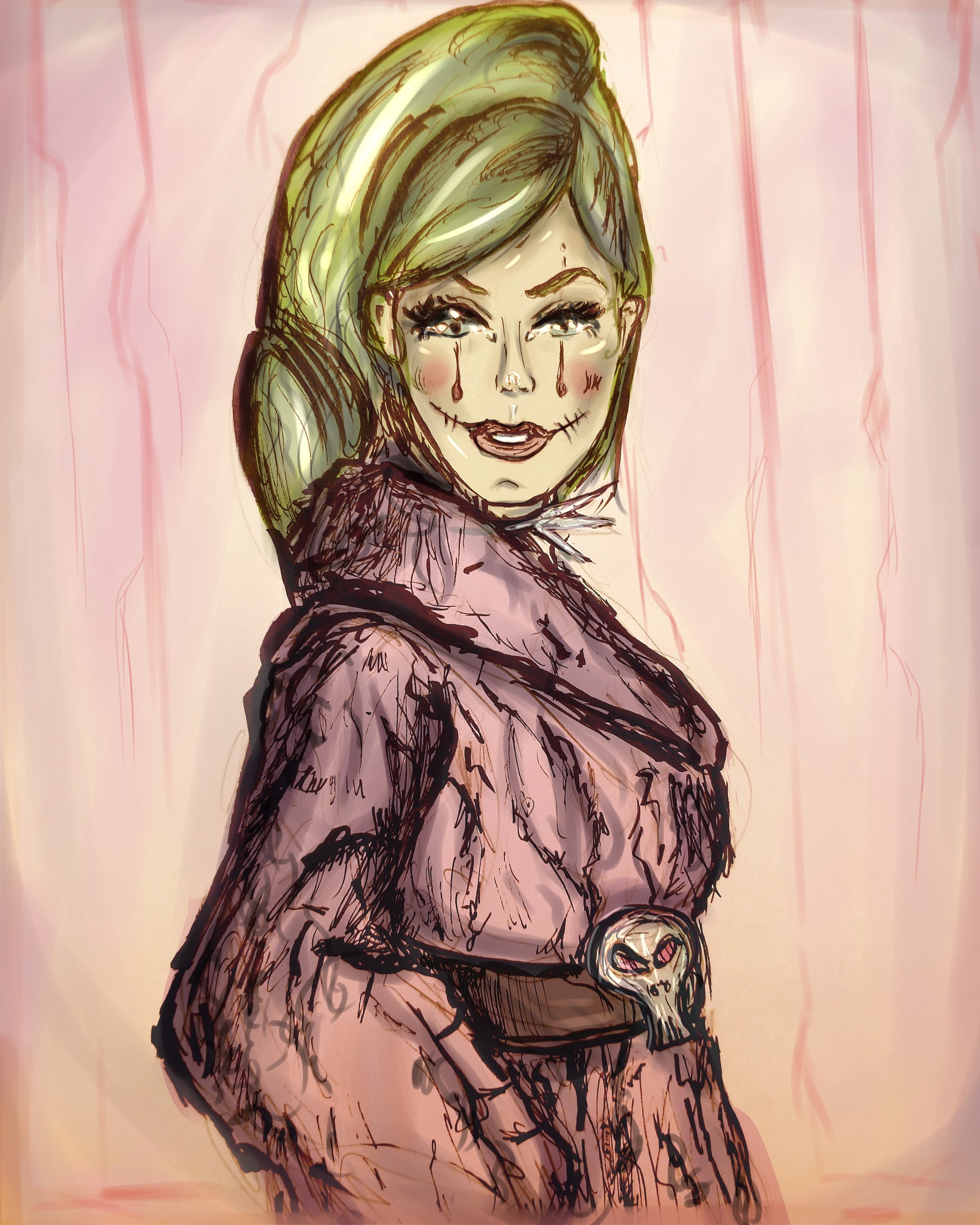 Barbie Horror Art Print / Barbie Doll Art Print / Creepy Woman - Etsy