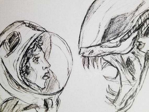 Xenomorph Drawing Easy