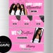 DIY WEB BANNERS, Pink Glam Web Banners, Template Website Banner Set ...