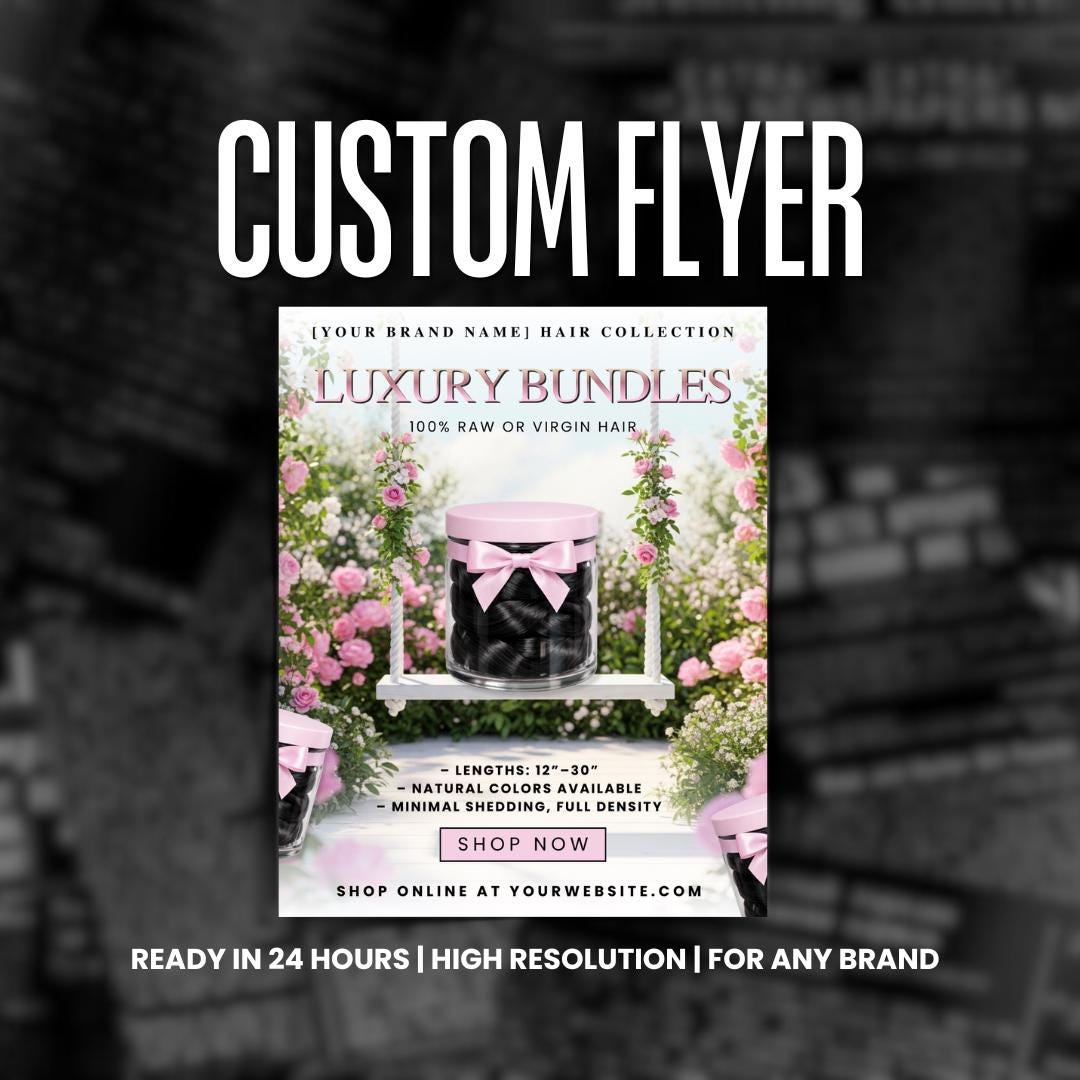 Custom Flyer Design, Personalized Business Flyer Template, Editable ...