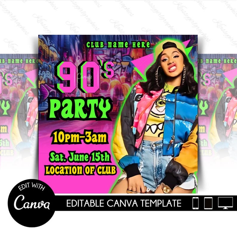 Freaknik Party Flyer, 90s Cookout Flyer, Nightclub Flyer, Pool Mansion ...