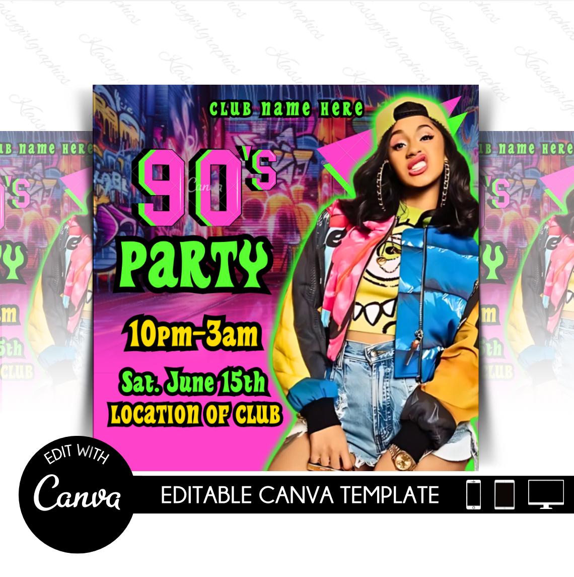 Freaknik Party Flyer, 90s Cookout Flyer, Nightclub Flyer, Pool Mansion ...