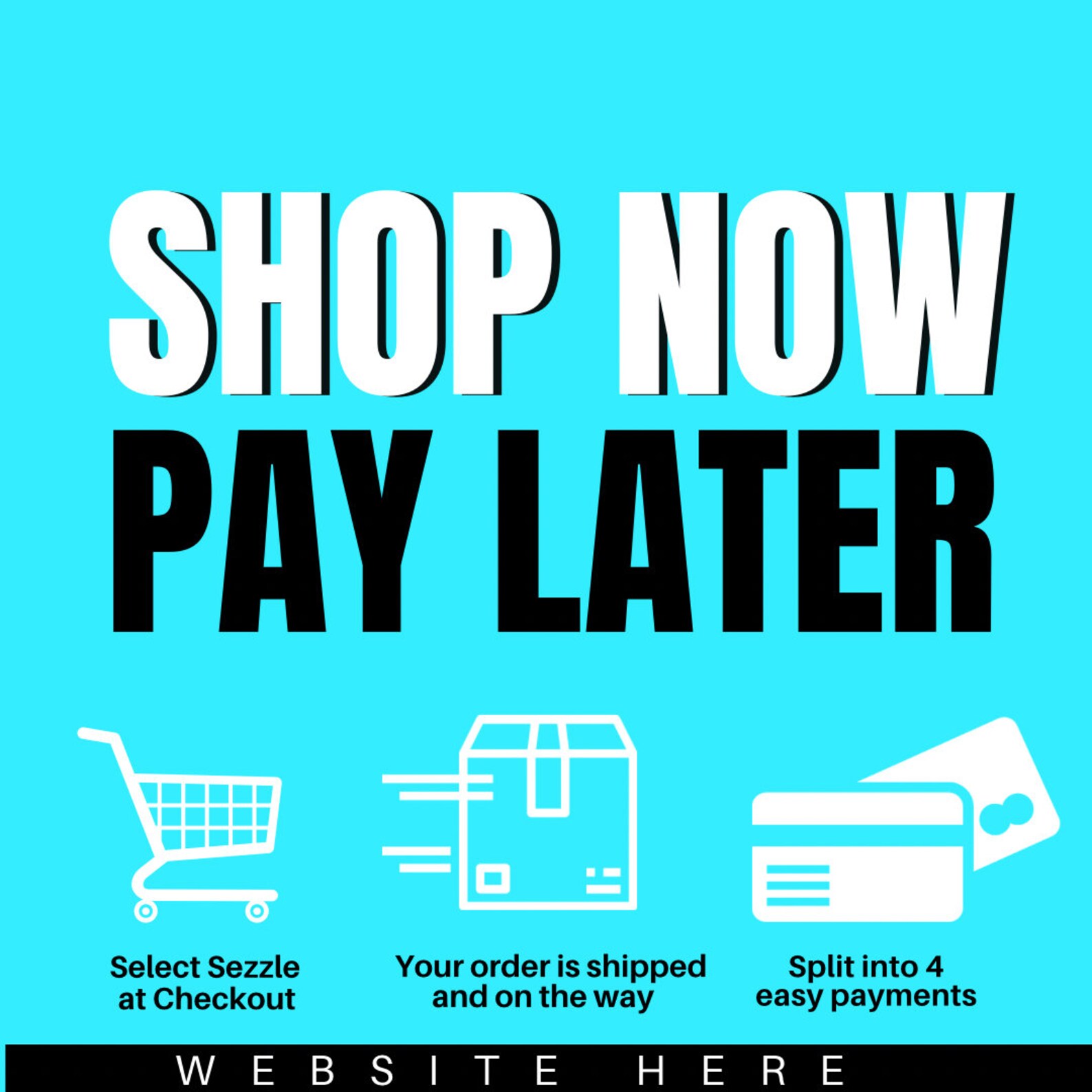 Shop Now Pay Later Flyer SOCIAL MEDIA TEMPLATE Buy Now Pay Later ...