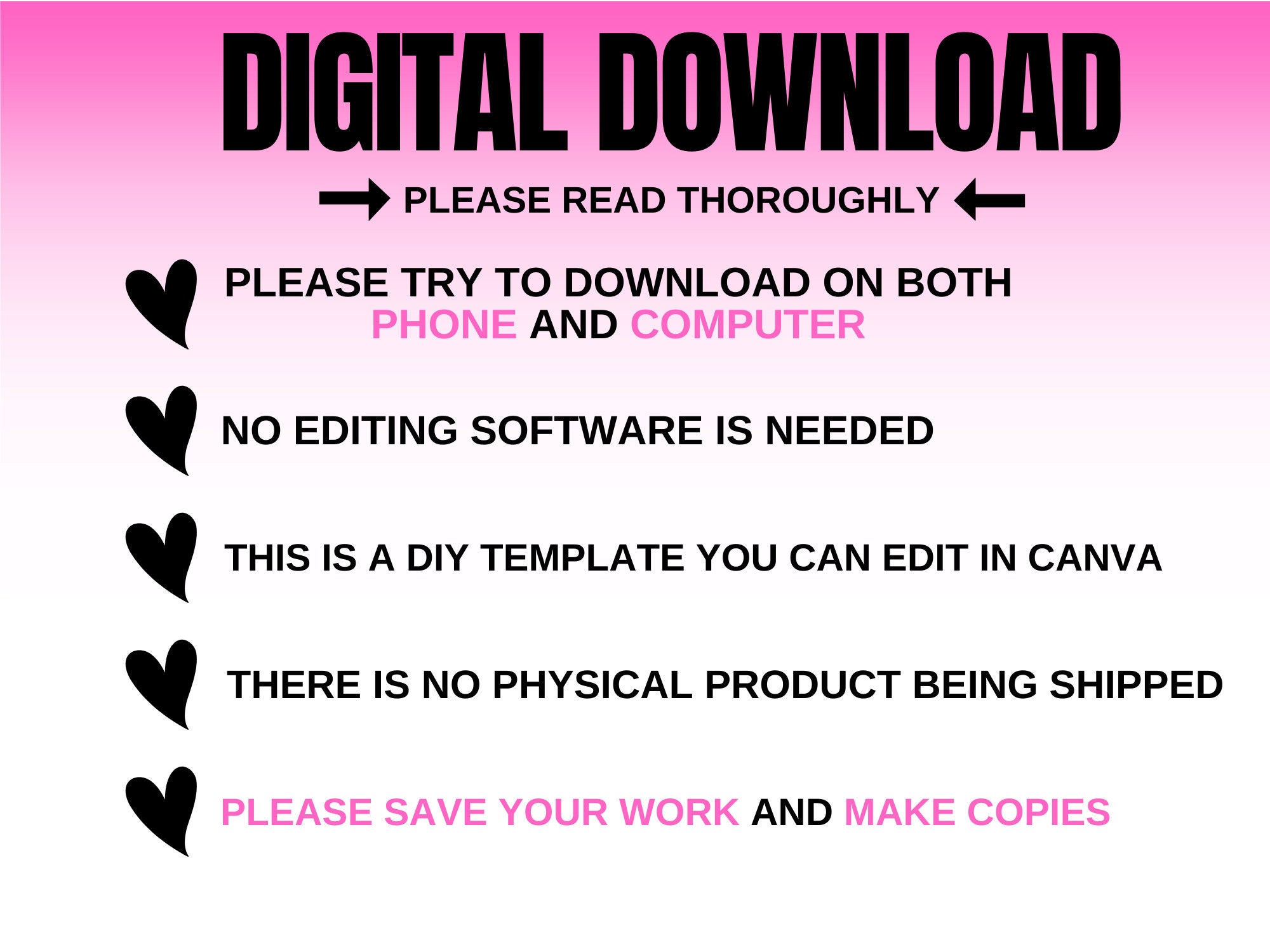 Editable Flyer Template Text Message Flyer Iphone Text - Etsy