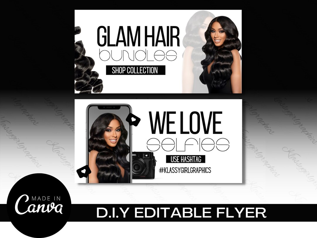 DIY WEB BANNERS Glam Web Banners Template Website Banner Set Bundles ...