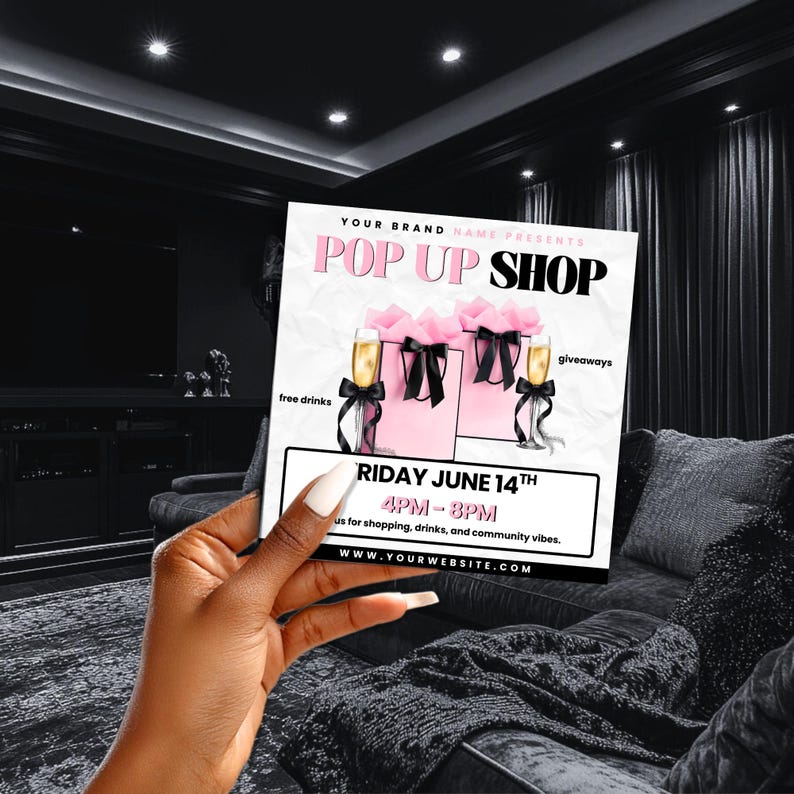 Pop up Shop Flyer Template - Etsy