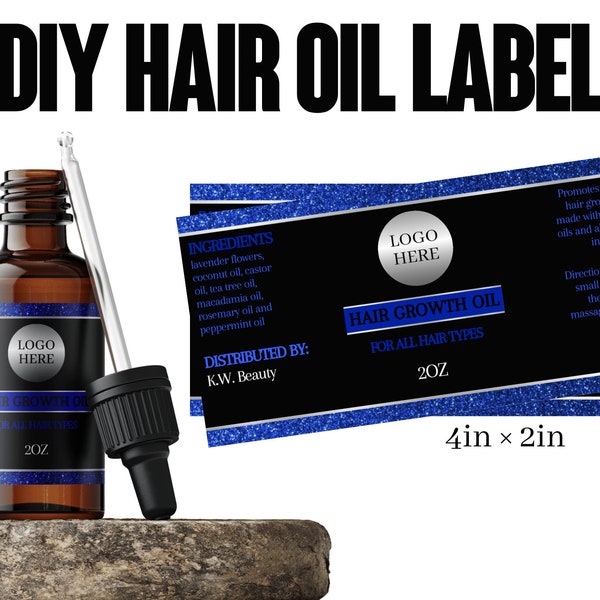 Hair Oil Labels - Etsy