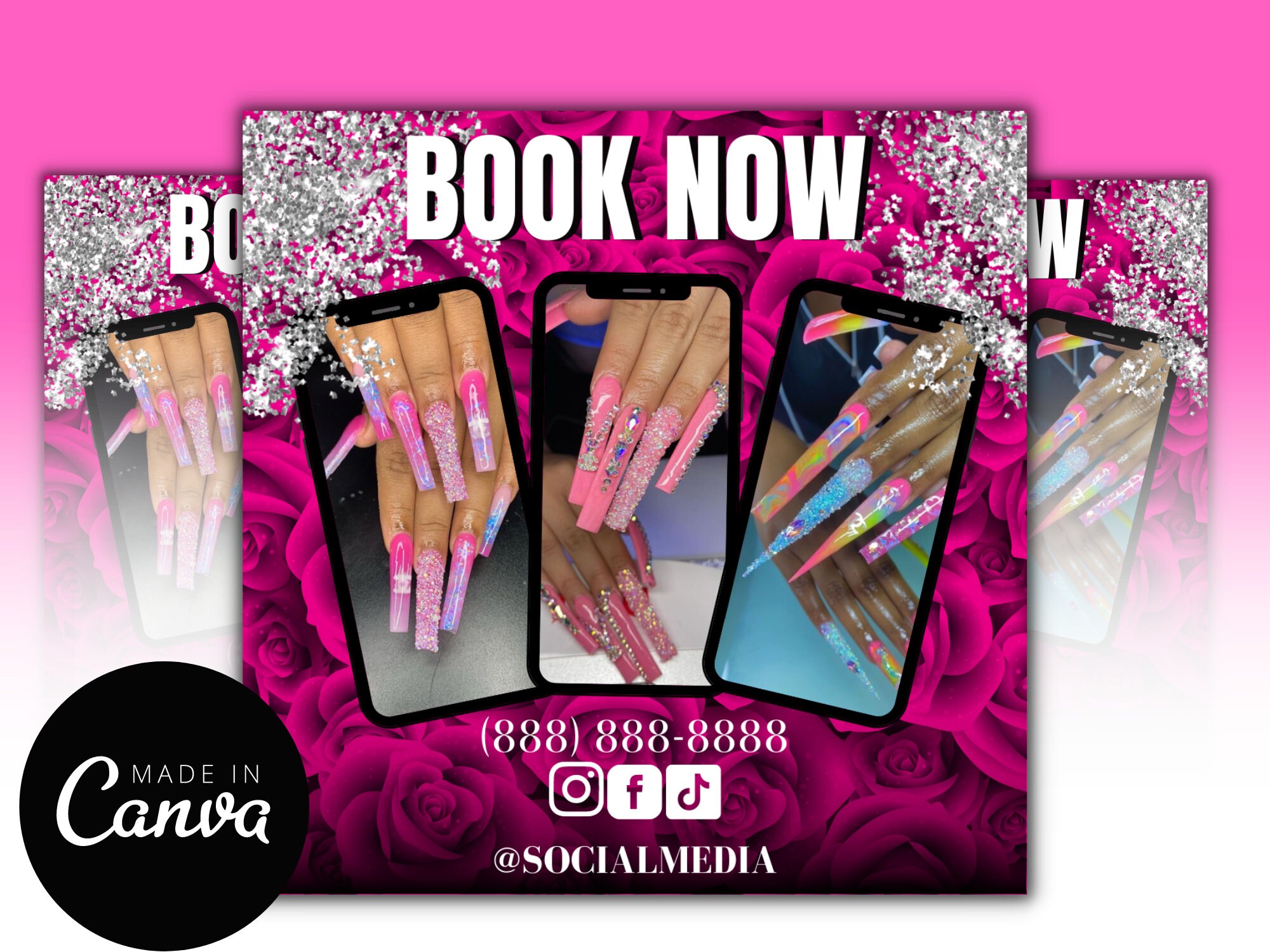 Editable Booking Flyer Booking Flyer Book Now Appointments - Etsy