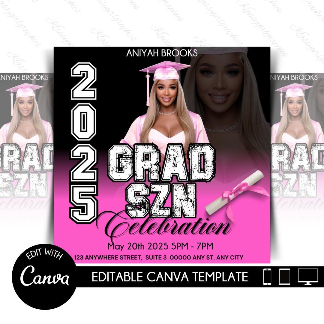 Graduate Flyer, Graduation Party, Graduation Invitation, College ...