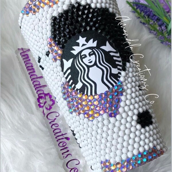 Stanley Tumbler Cow Print Rhinestone - Etsy