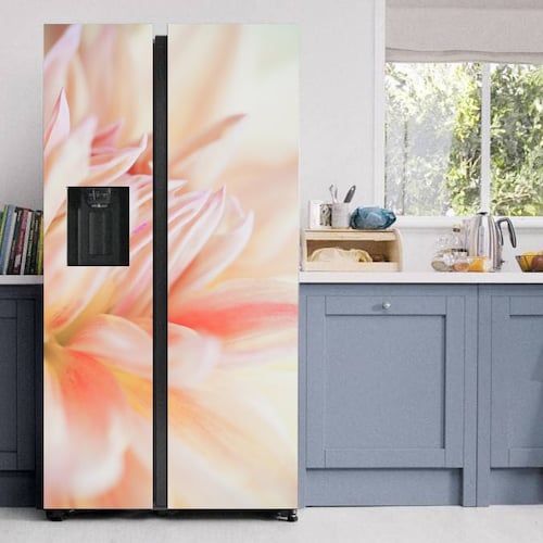 Fridge Door Wrap Vinyl Sticker Skin Decor Front Refrigerator - Etsy