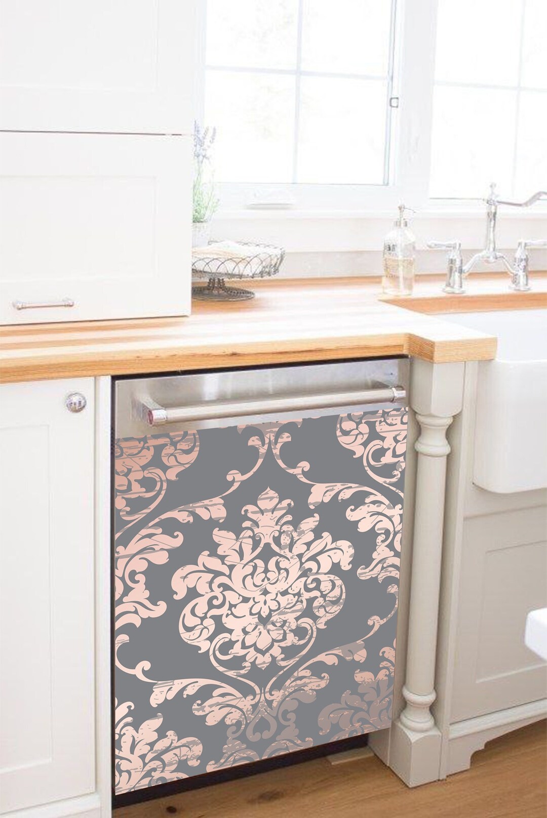 Dishwasher Vinyl Sticker Waterproof Skin Dishwasher Cover Kitchen Decor ...