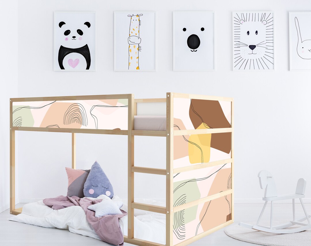 Bed Decal, Ikea Kura Bed Stickers, Decals for Kids Room, Sticker Set ...