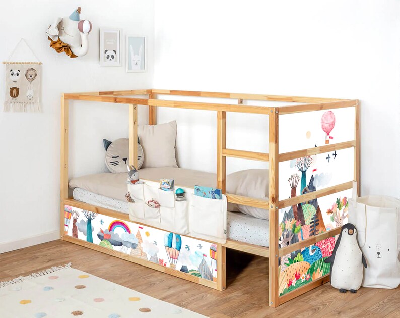 Bed Decal Ikea Kura Bed Stickers Decals for Kids Room Sticker - Etsy