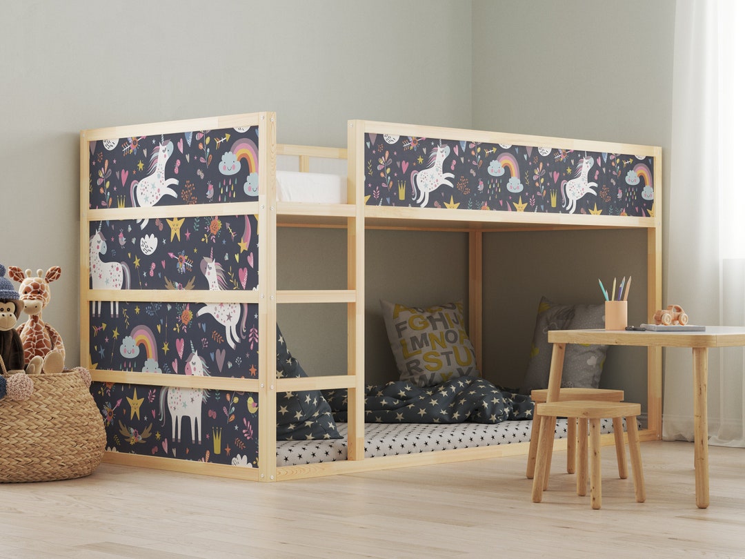 Ikea Kura Bed Unicorn Stickers Decals Skin for Kids Room Sticker Set Kids Decor - Etsy