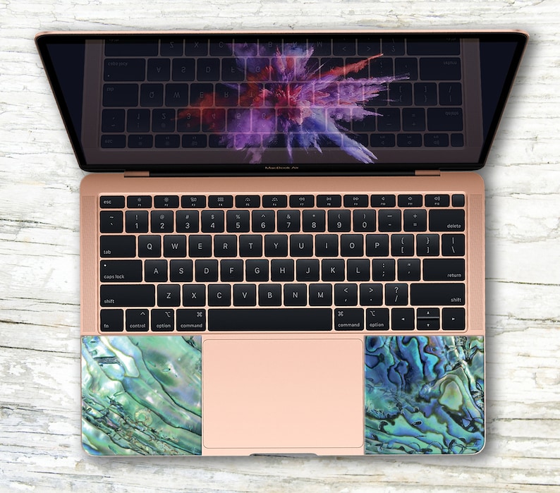 Universal Laptop Decal HP Keyboard Skin Turquoise Sticker | Etsy