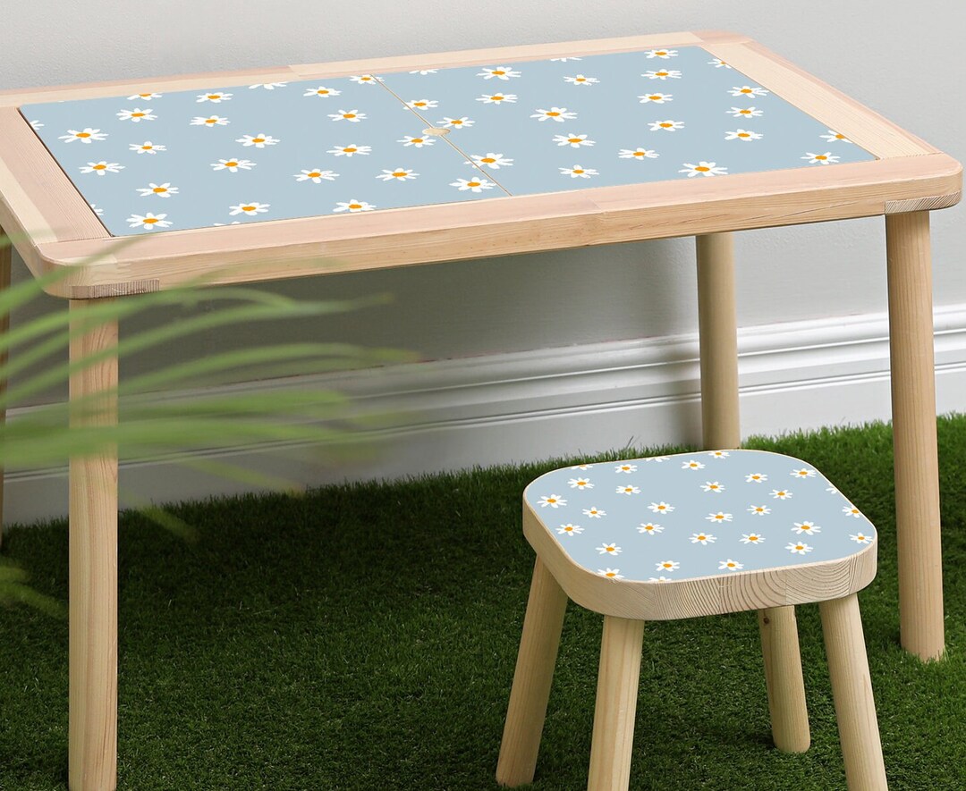 Vinyl Stickers, Ikea Flisat Table, Ikea Chairs, Adhesive Decals for ...