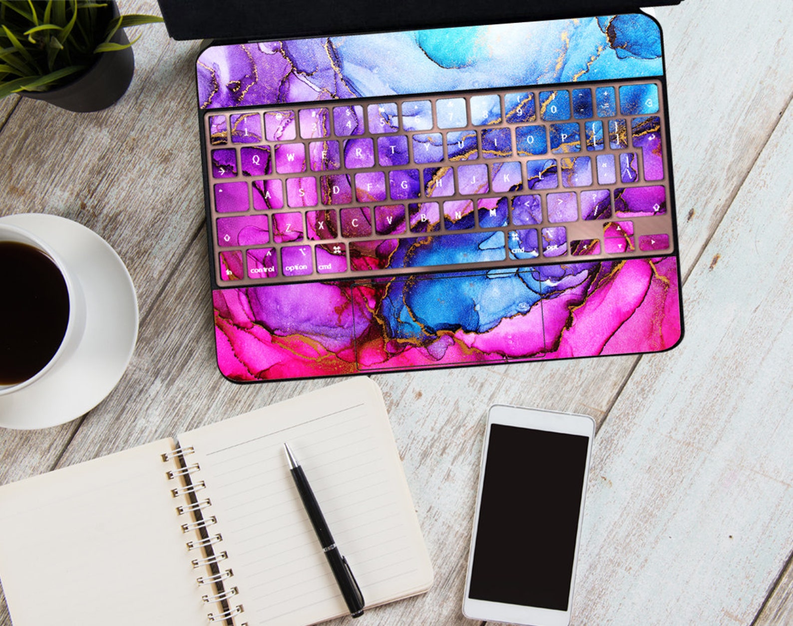 Initials Apple Magic Keyboard Sticker Ipad Pro 12.9 Skin - Etsy