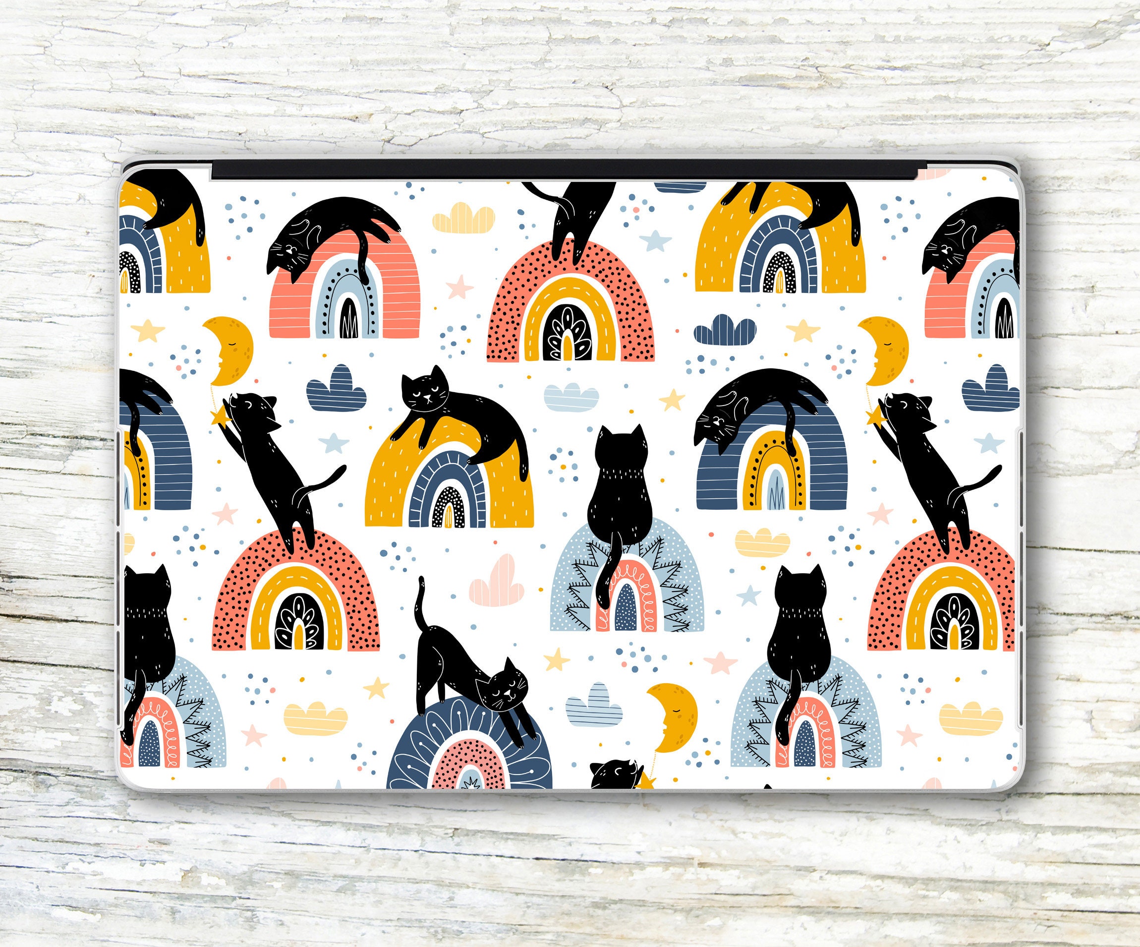 Cute Cats Stickers Laptop Watercolor Decal Lenovo Skin Acer - Etsy