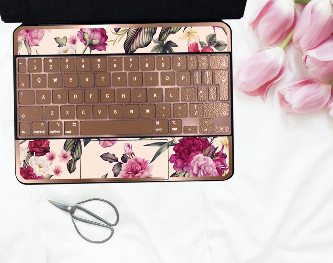 Flowers Rose Vinyl Decal for Apple Magic Keyboard Vintage - Etsy