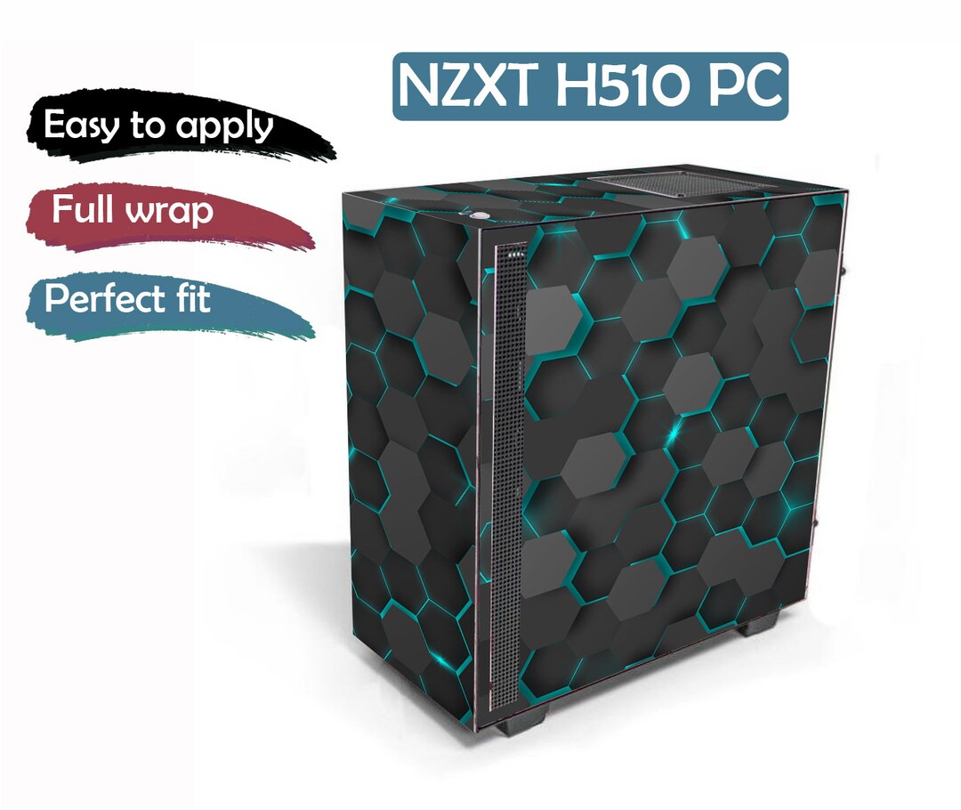 NZXT H510 PC Vinyl Sticker Skin Case Skin Custom Computer Decal Custom ...