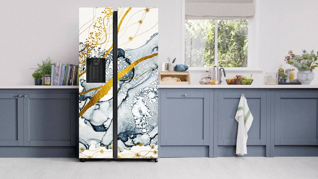 Vinyl Fridge Decal Sticker Wrap Kitchen Decor, Housewarming ...