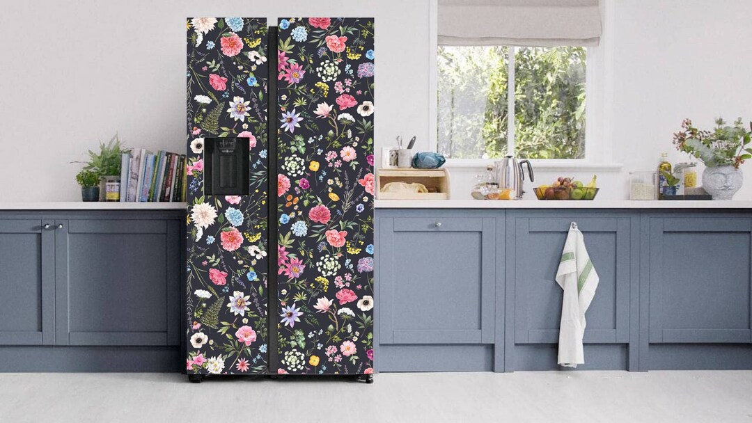 Vinyl Fridge Decal Kitchen Decor, Housewarming, Refrigerator Decal ...