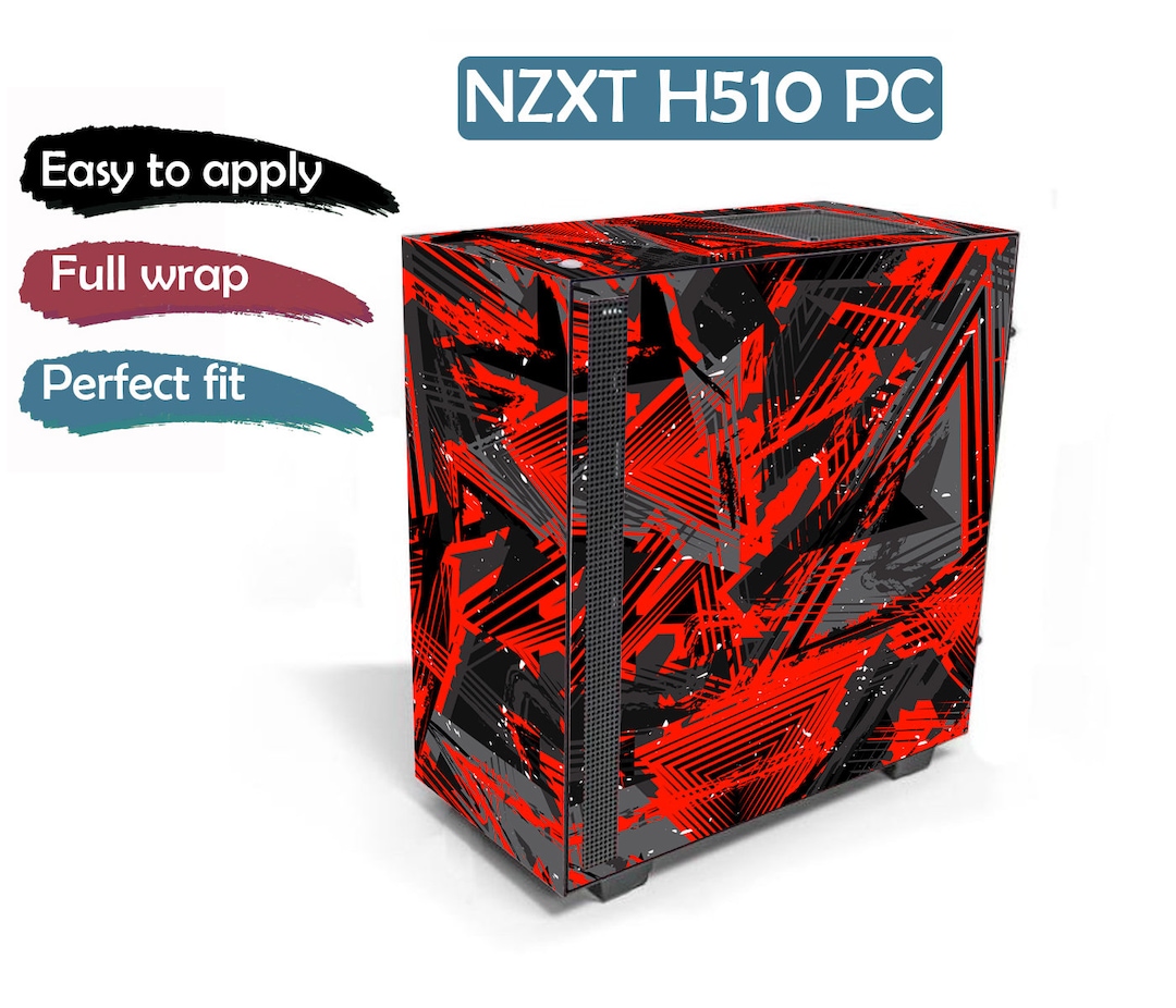 Vinyl Skin NZXT H510 PC Case Skin Custom Computer Case Decal Custom Fit ...