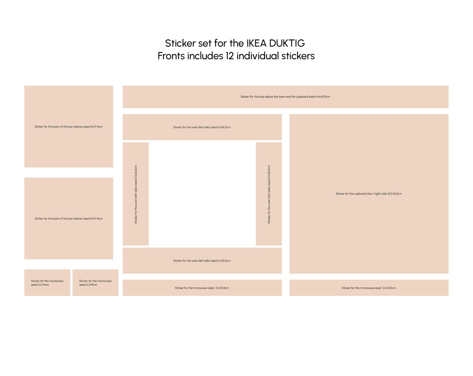 Ikea Kitchen Decals, Ikea Duktig Stickers Set, Kids Decor, Kids Room ...