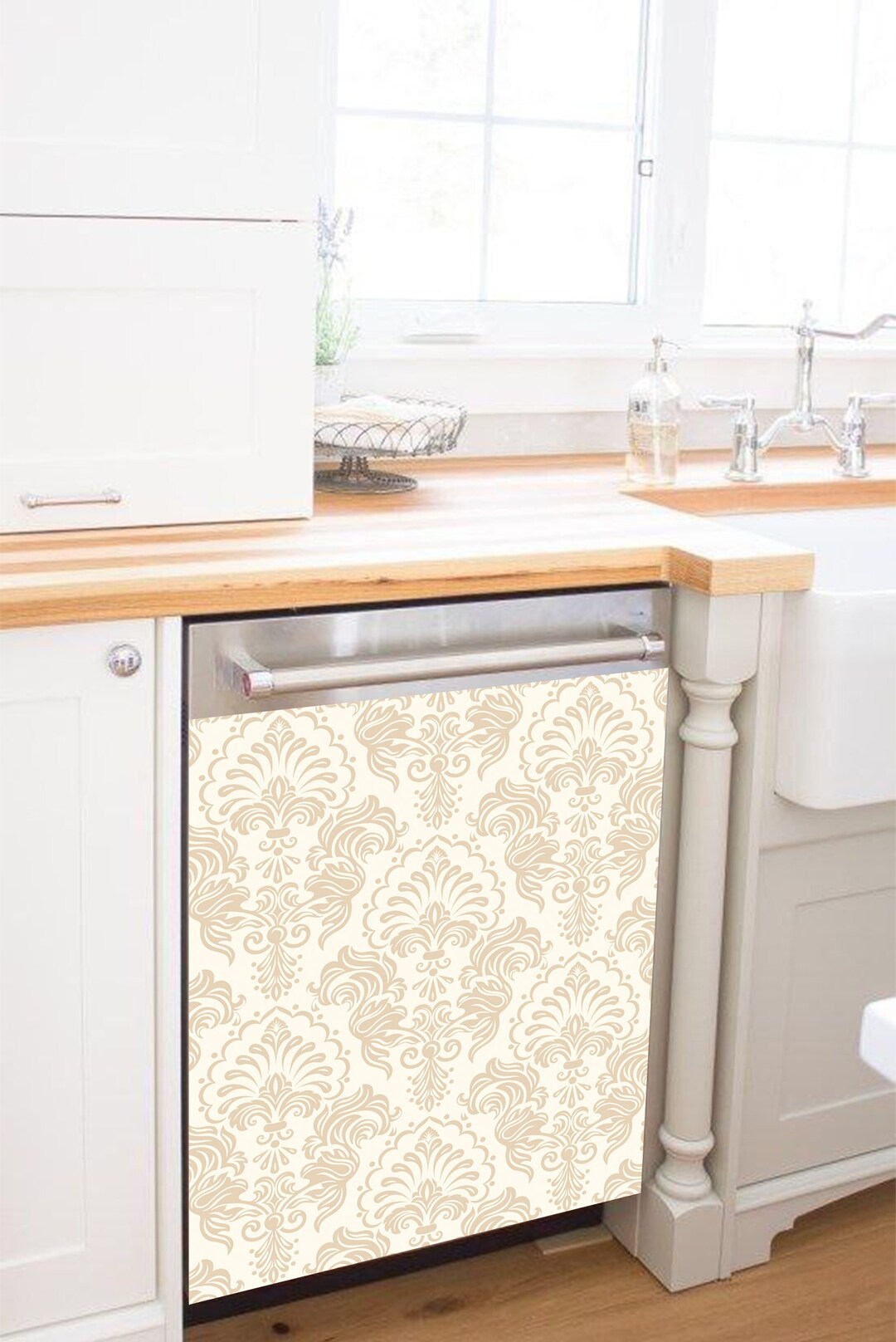 Kitchen Decor Dishwasher Vinyl Sticker Waterproof Skin Dishwasher Cover ...