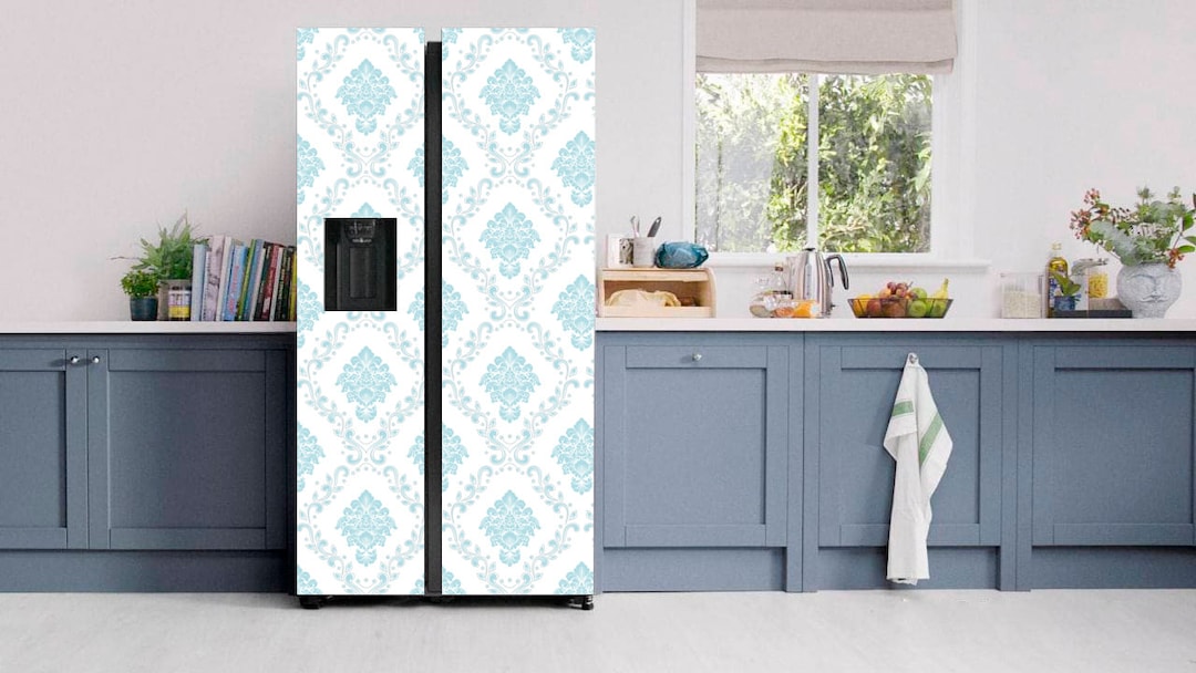 Decal Fridge Refrigerator Skin Decor KITCHEN Skin Fridge Wrap - Etsy