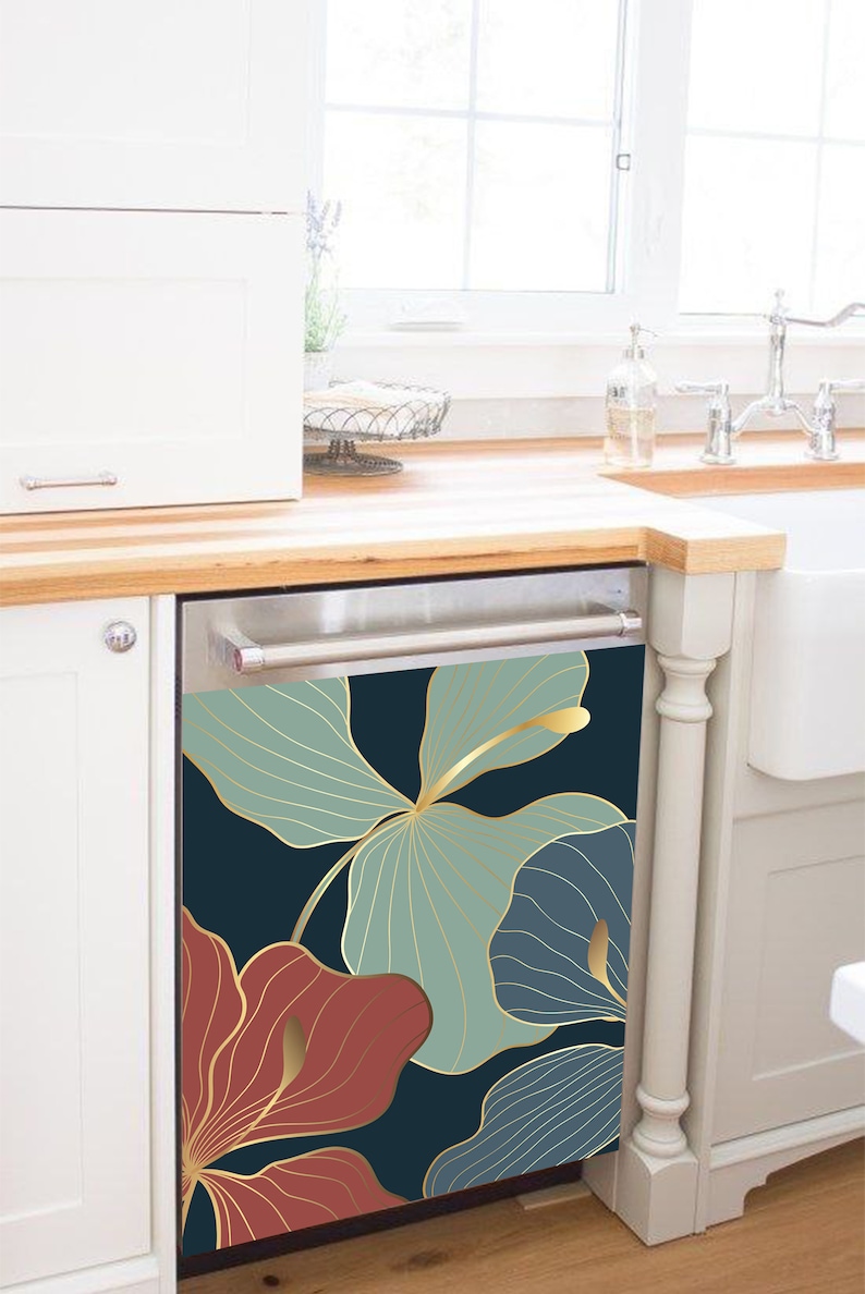 Kitchen Decor Dishwasher Vinyl Sticker Waterproof Skin - Etsy