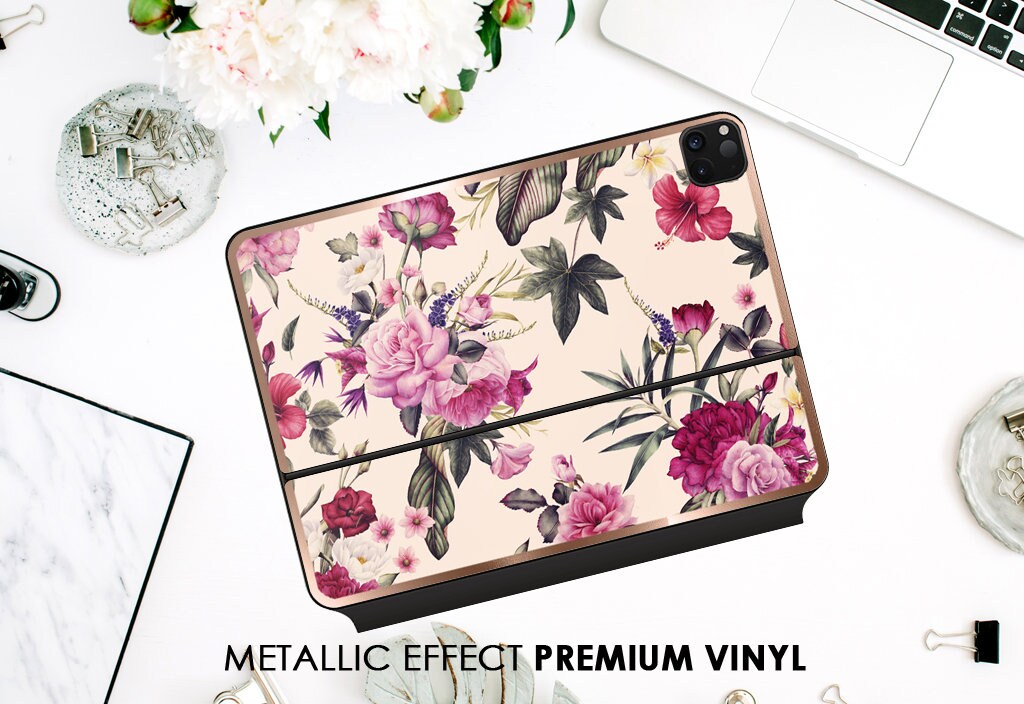 Flowers Rose Vinyl Decal for Apple Magic Keyboard Vintage - Etsy