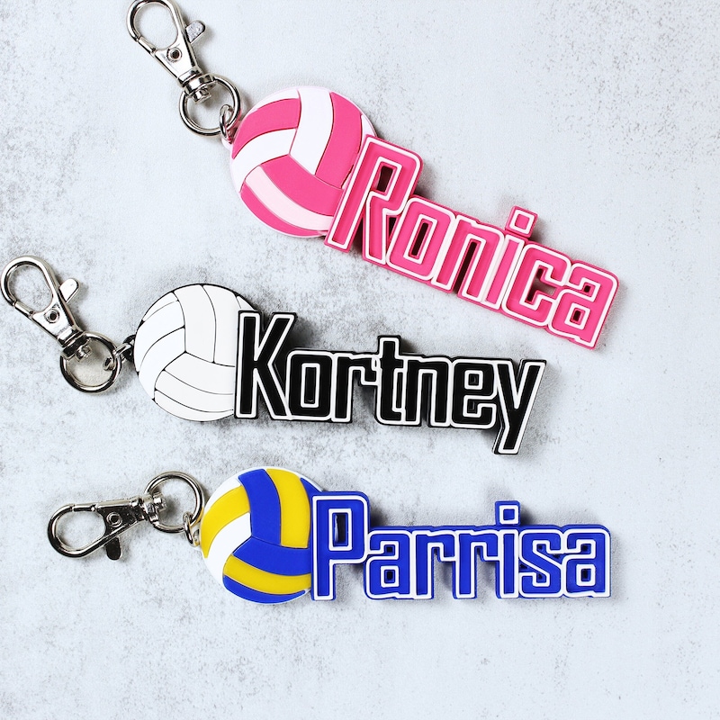 Metal Volleyball Name Tags - Etsy