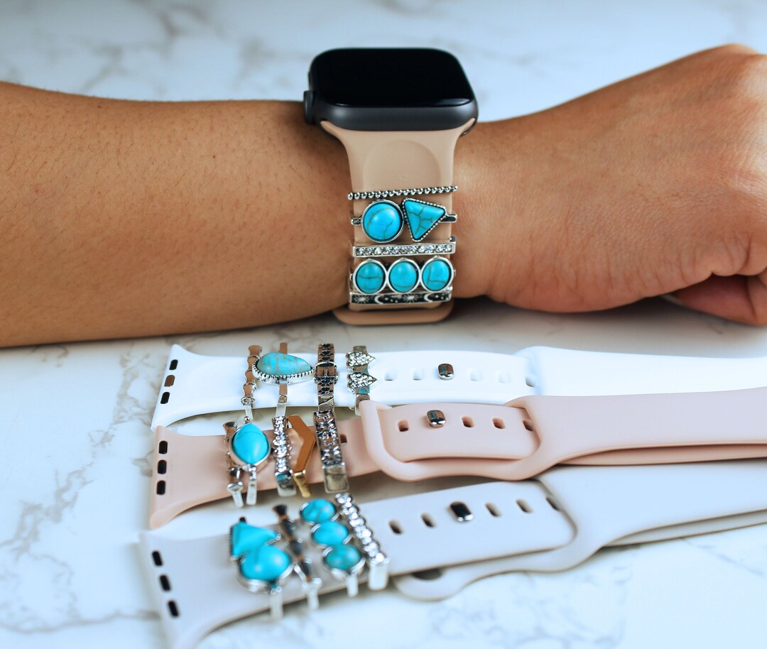 Apple Watch Charms. Turquoise Stackable Watch Band Charms for Apple ...