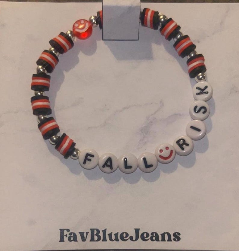 Hand-beaded Bracelet: Fall Risk - Etsy